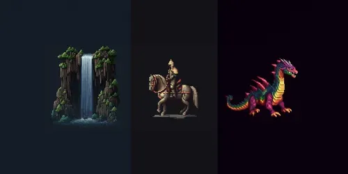 2D Pixel Game Location Asset Concept Art Midjourney Prompt | PromptBase