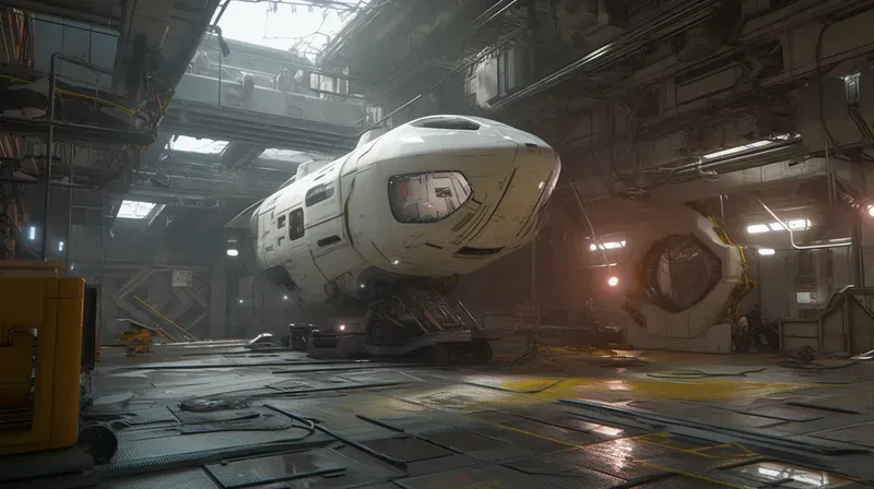 3D Futuristic Sci Fi Scene Illustrations Midjourney Prompt | PromptBase