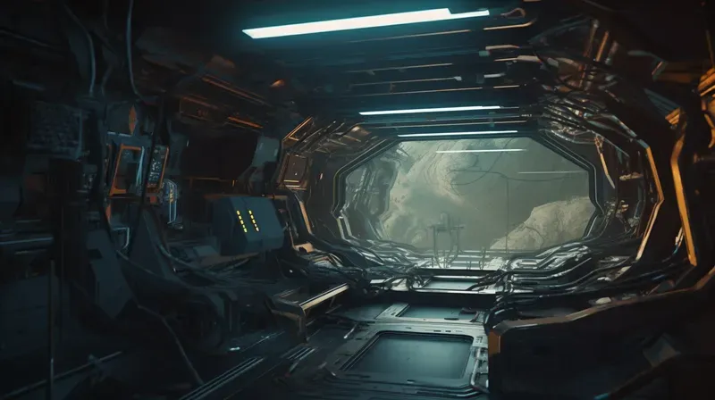 3D Futuristic Sci Fi Scene Illustrations Midjourney Prompt | PromptBase