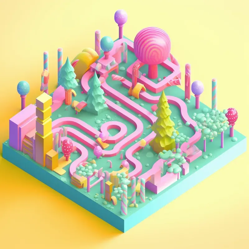 Monument Valley Game Art Isometric Levels Midjourney Prompt | PromptBase