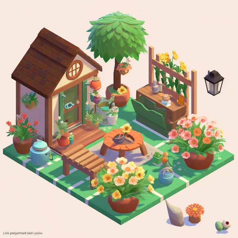 Animal Crossing Art Style Game Assets Midjourney Prompt | PromptBase