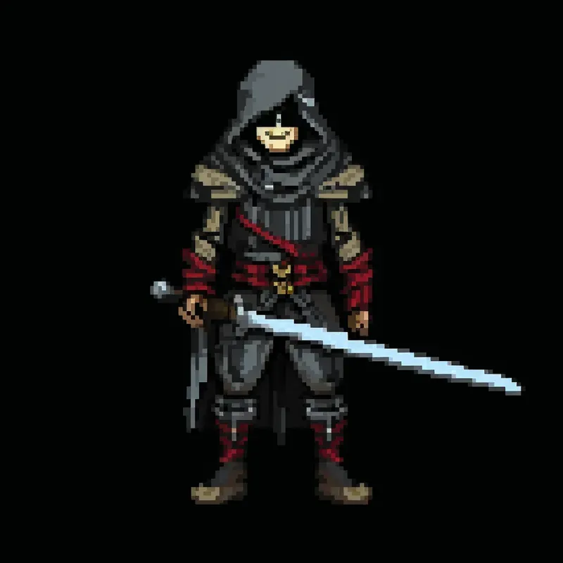 Pixel RPG Game Art Characters Midjourney Prompt | PromptBase