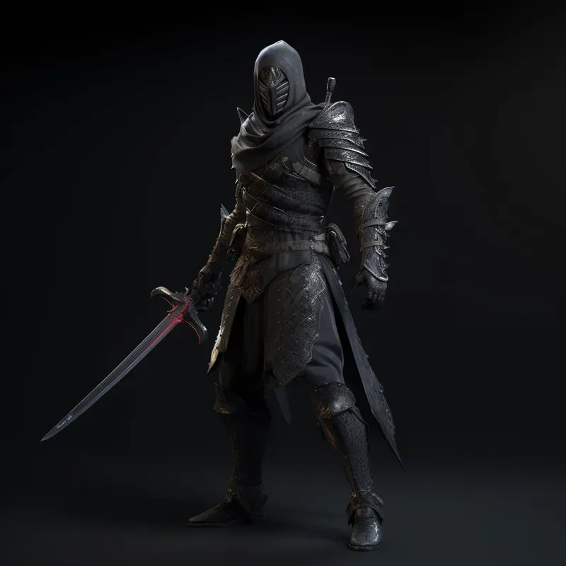 3D Dark Fantasy RPG Style Characters Art Midjourney Prompt | PromptBase