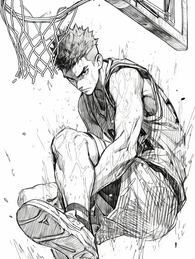 Cross Hatching Style Manga Pencil Art Midjourney Prompt | PromptBase