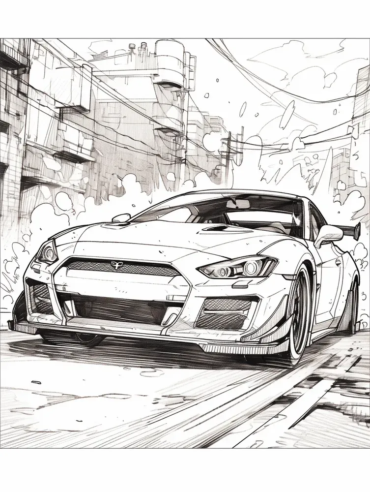 Cross Hatching Style Manga Pencil Art Midjourney Prompt | PromptBase