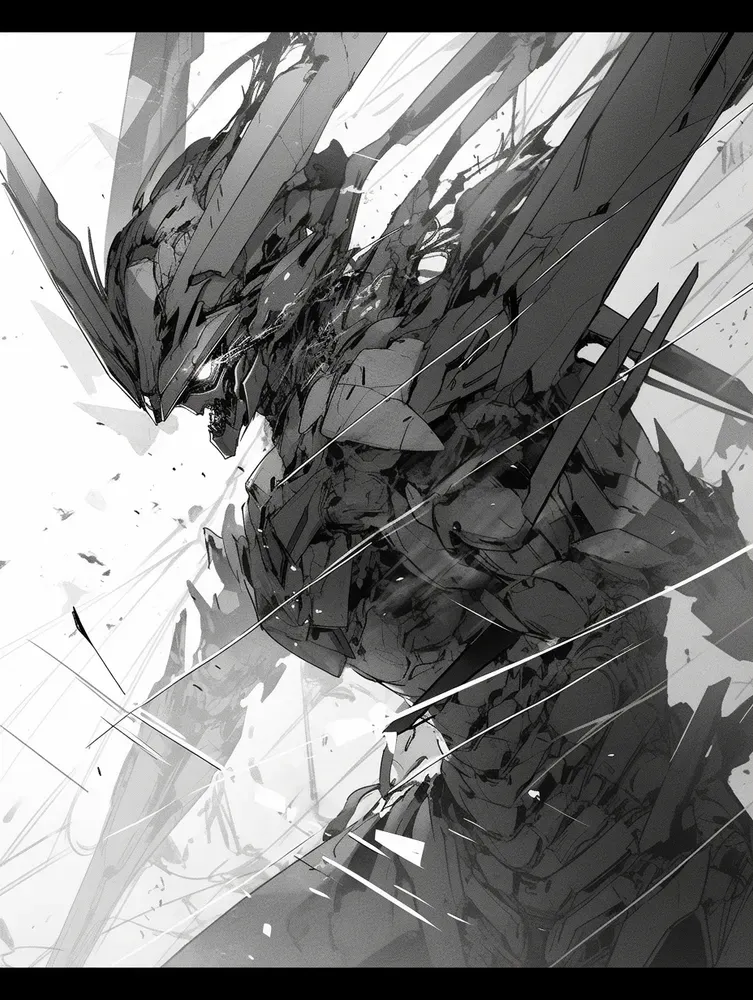 Cross Hatching Style Manga Pencil Art Midjourney Prompt | PromptBase