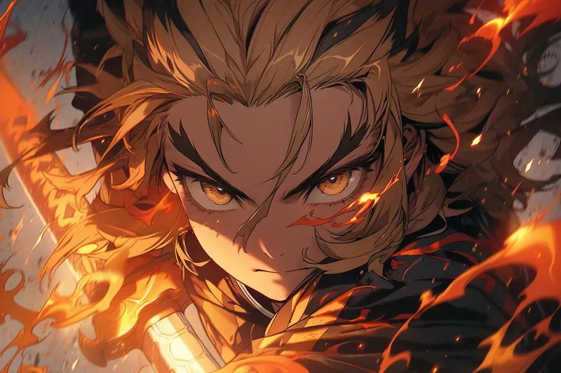 Demon Slayer Anime Screen Style Art Midjourney Prompt | PromptBase