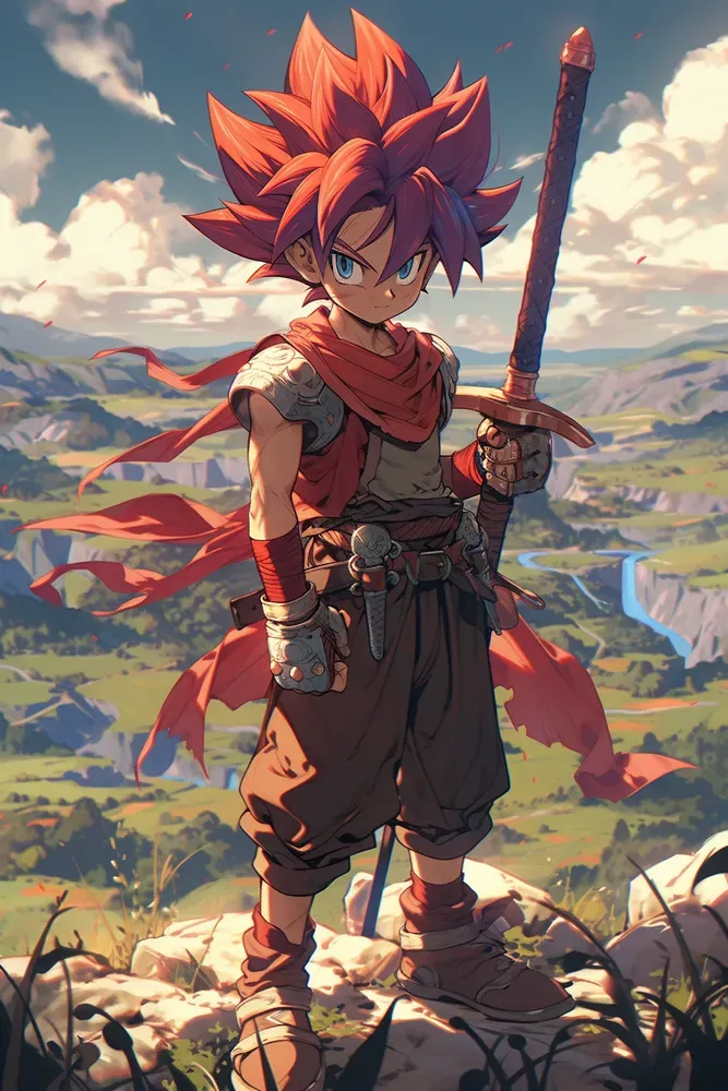 Dragon Ball Anime Characters Figure Art Midjourney Prompt | PromptBase