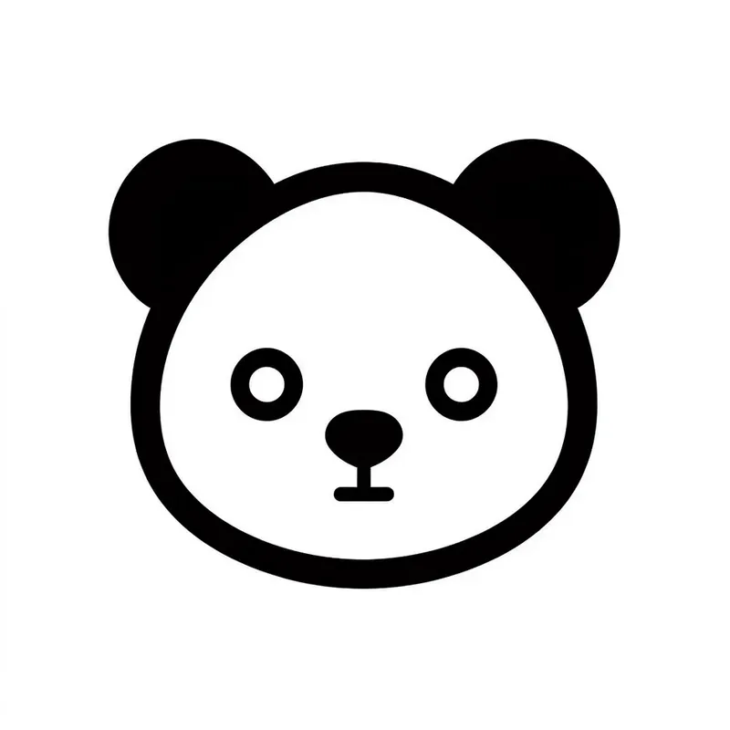Monochrome Minimal Animal Symbol 2D Logos Midjourney Prompt | PromptBase
