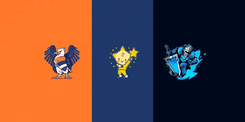 2D Vibrant Mascot Flat Design Icons Midjourney Prompt | PromptBase
