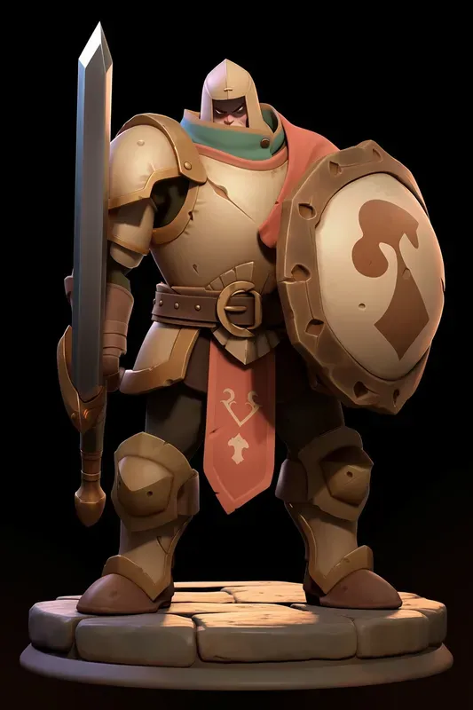 3D Stylized Game Character Model Designs Midjourney Prompt | PromptBase