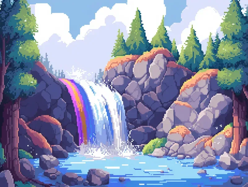 RPG Pixel Game Assets Background Scenes Midjourney Prompt | PromptBase