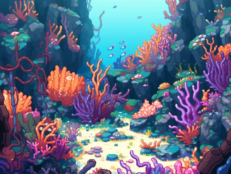 RPG Pixel Game Assets Background Scenes Midjourney Prompt | PromptBase