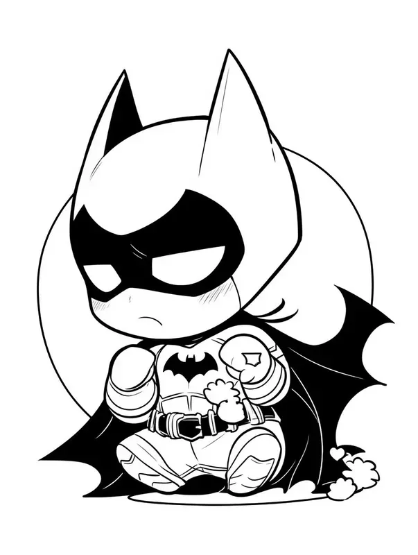 Chibi Batman Coloring Pages [2025]
