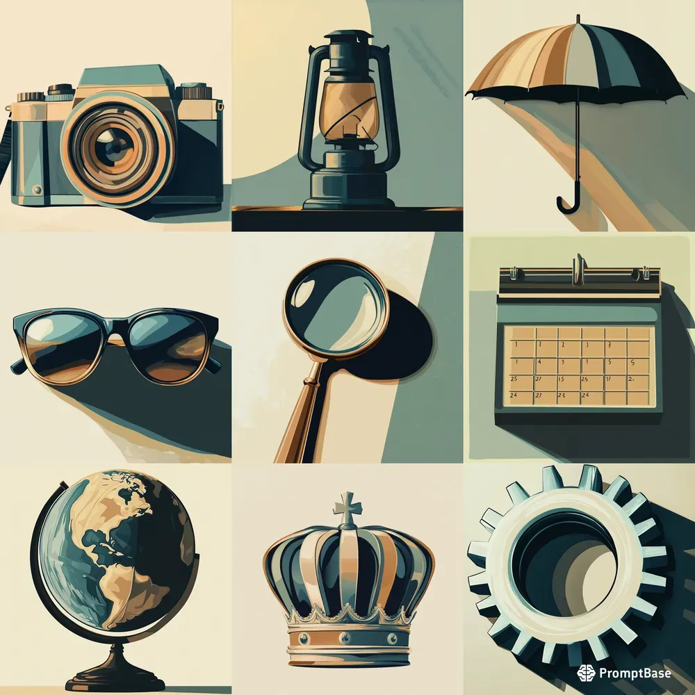 Dynamic 2D Flat Icons Midjourney Prompt | PromptBase