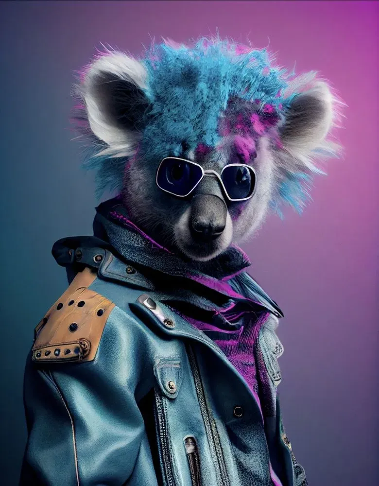 Tropical Punk Animals Midjourney Prompt | PromptBase