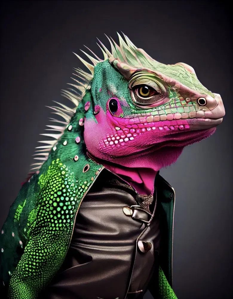 Tropical Punk Animals Midjourney Prompt | PromptBase