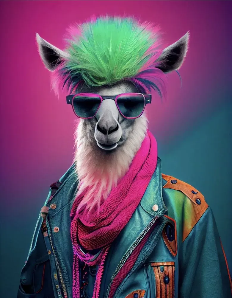 Tropical Punk Animals Midjourney Prompt | PromptBase