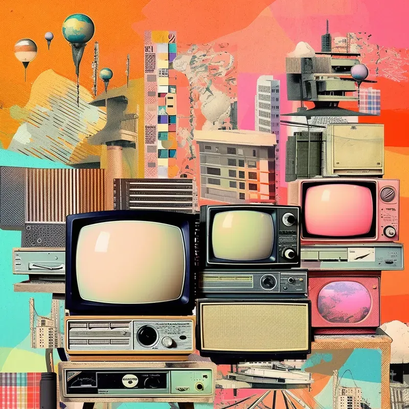 Surreal Retro Collages Midjourney Prompt | PromptBase