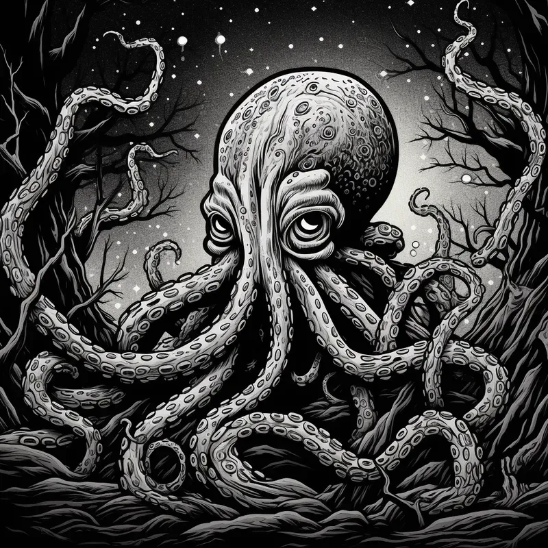 Disturbingly Surreal Illustrations Midjourney Prompt | PromptBase