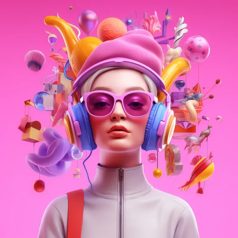 Playful 3D Illustrations Midjourney Prompt | PromptBase