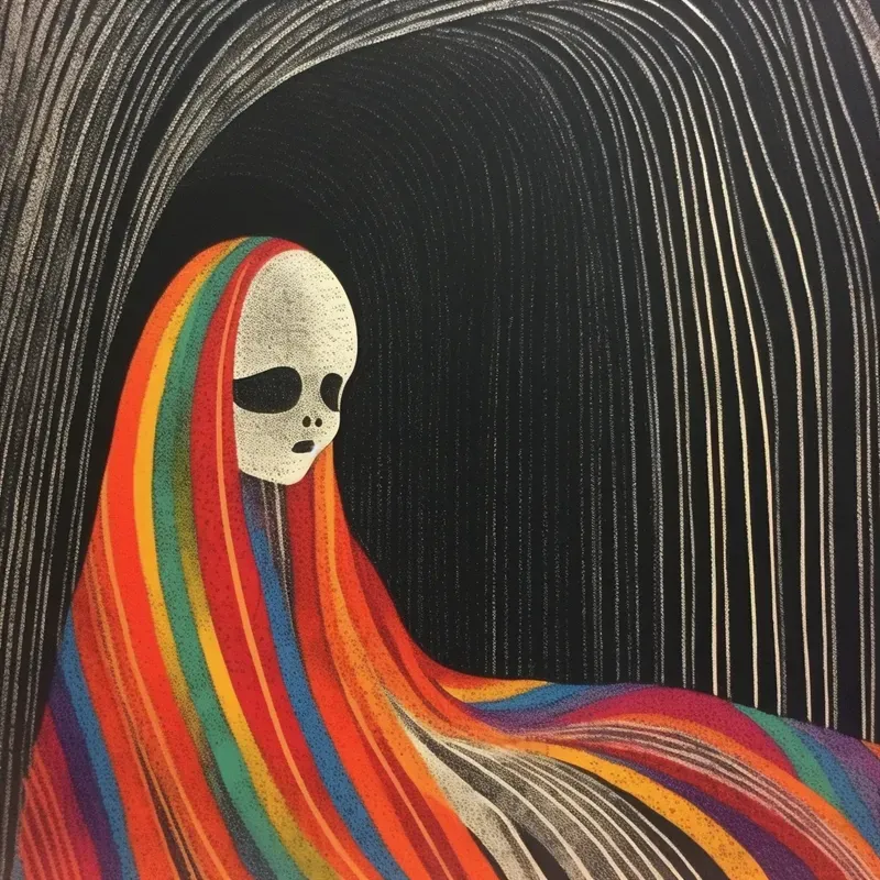 Trippy Creepy Art Prints Midjourney Prompt | PromptBase