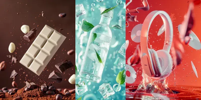 Floating Products Ads Midjourney Prompt | PromptBase