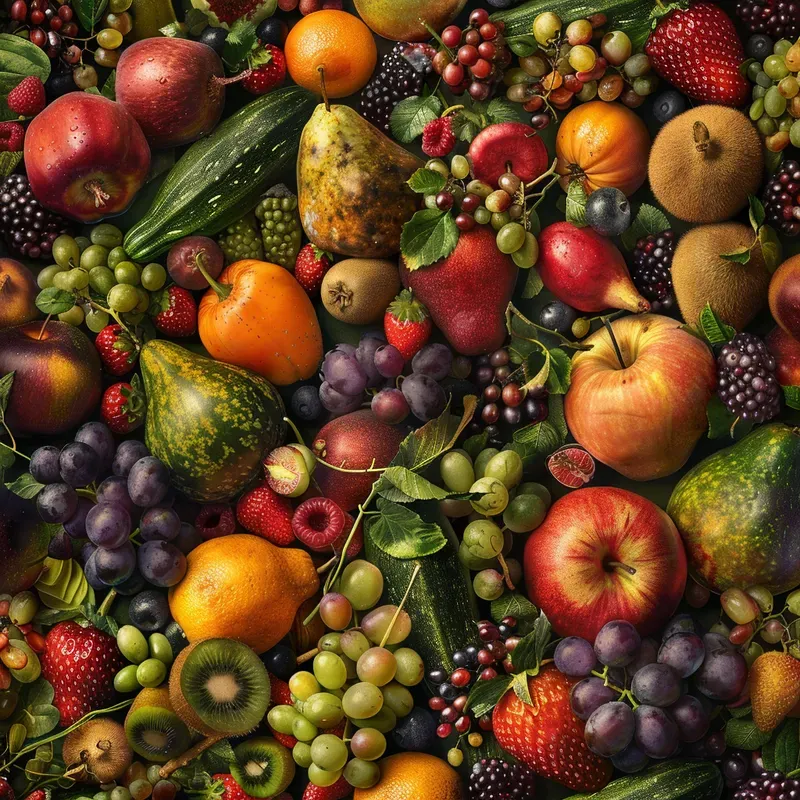Hyperrealistic Fruit Patterns Midjourney Prompt | PromptBase