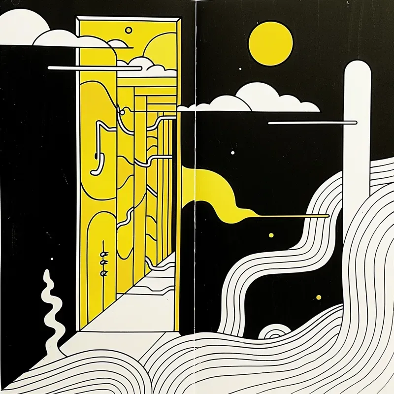 Quirky Line Art Midjourney Prompt | PromptBase