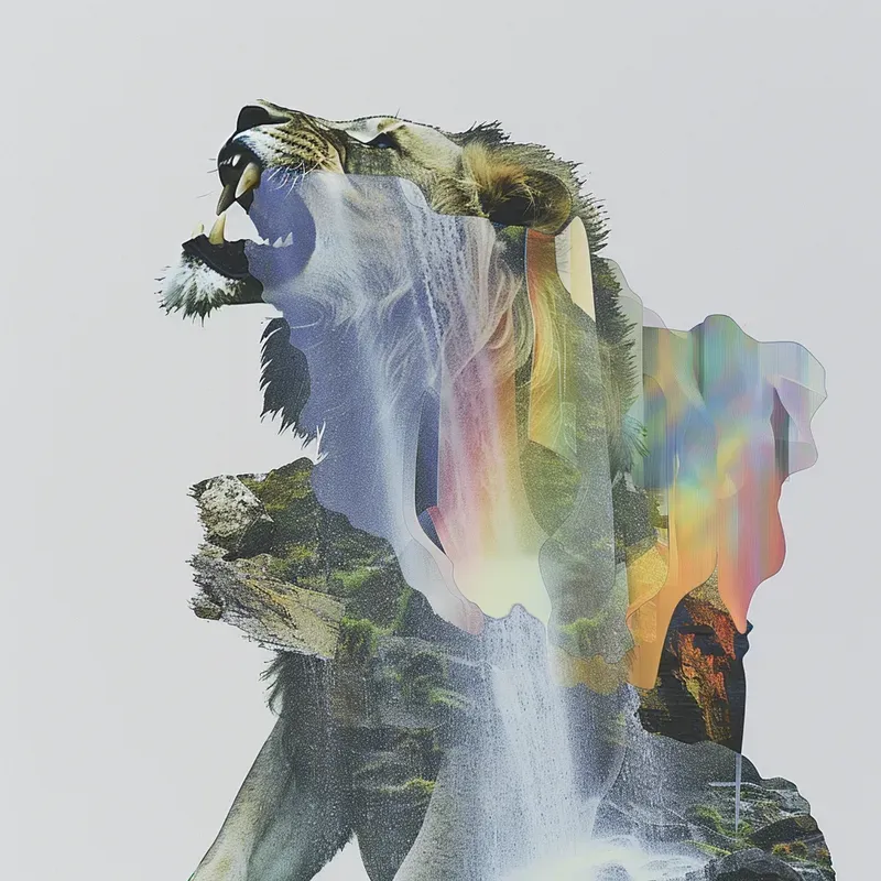Nature Double Exposure Photographs Midjourney Prompt | PromptBase