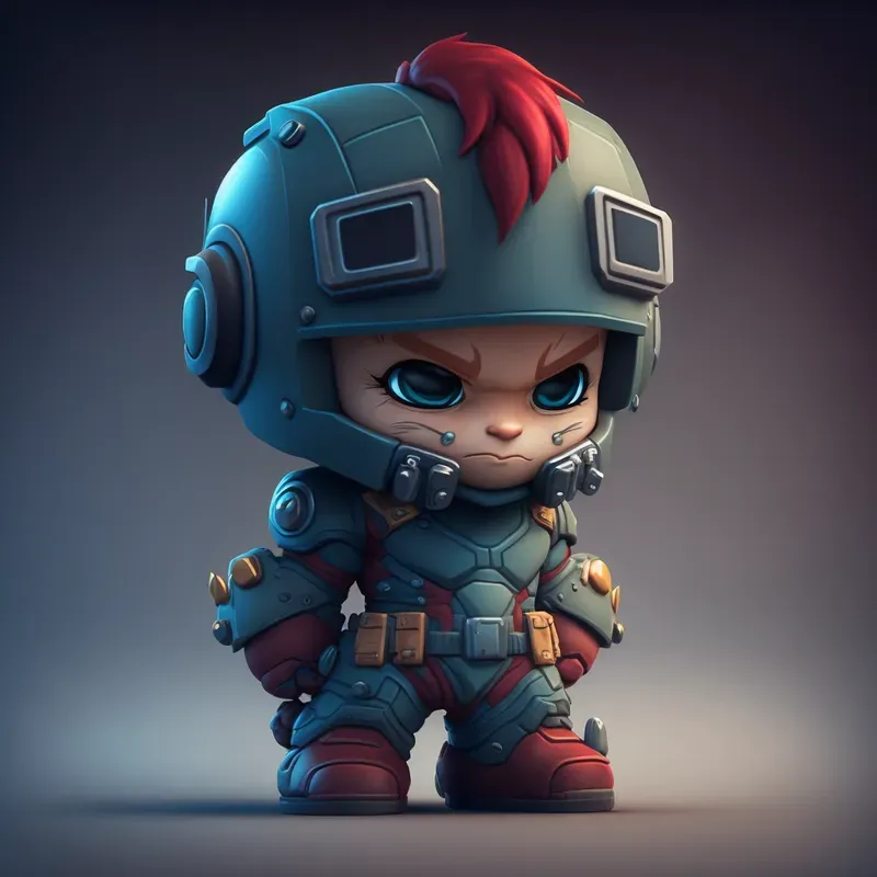 3D Chibi Characters Midjourney Prompt | PromptBase