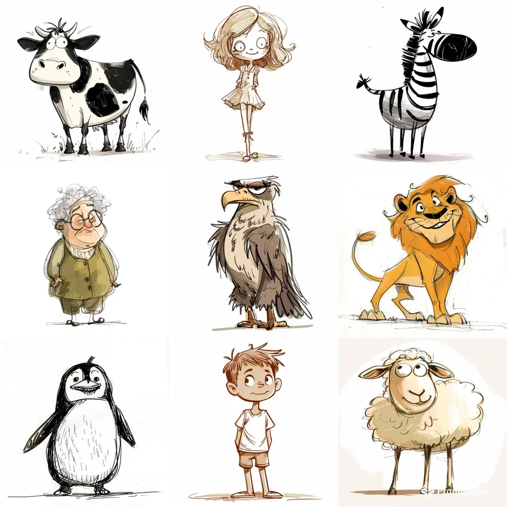 Expressive Cartoons For Kids Story Books Midjourney Prompt | PromptBase