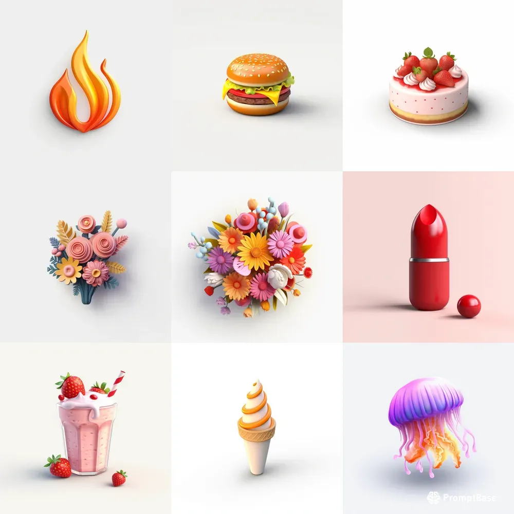 Soft 3D Logos Midjourney Prompt | PromptBase