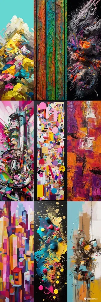 Abstract Expressionist Paintings Midjourney Prompt | PromptBase
