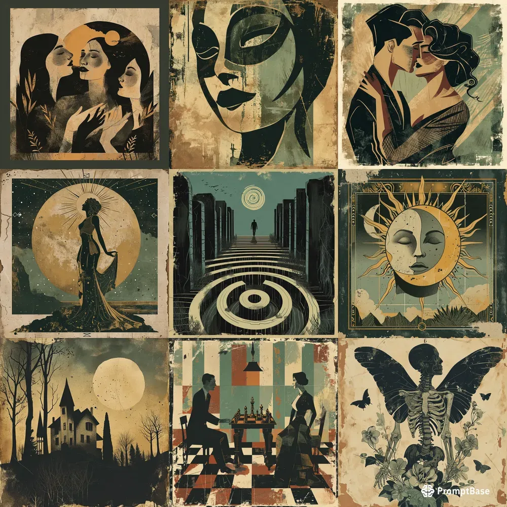 Cool Vintage Posters Midjourney Prompt | PromptBase
