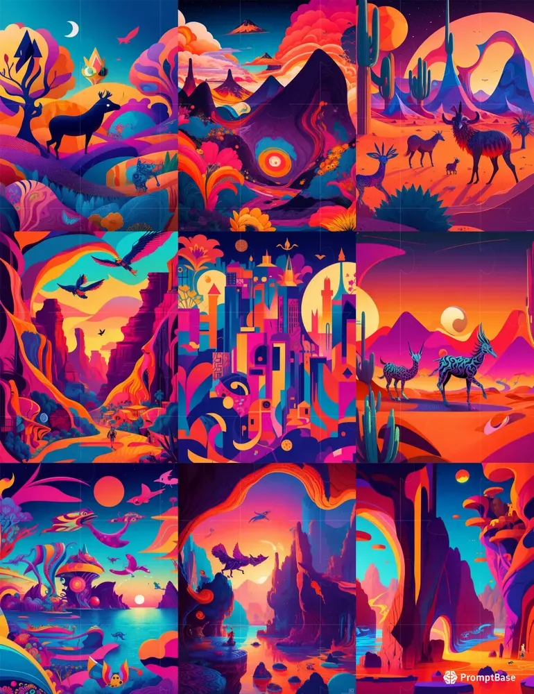 Vibrant Adobe Illustrator Designs Leonardo Ai Prompt | PromptBase