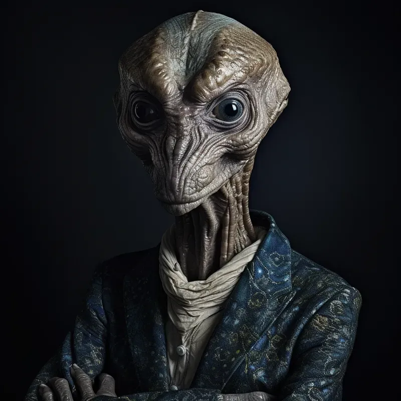 Aliens Among Us Full Color Portraits Midjourney Prompt | PromptBase