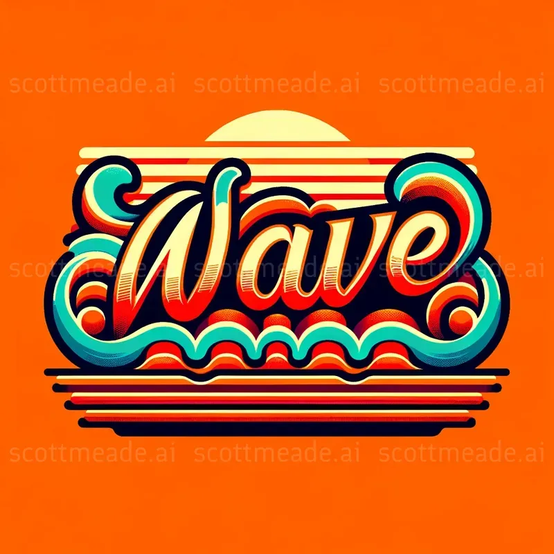 Retro Wave Typography Designs DALL·E Prompt | PromptBase