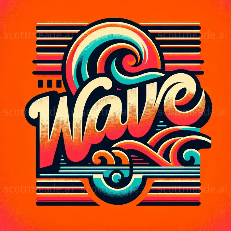 Retro Wave Typography Designs DALL·E Prompt | PromptBase