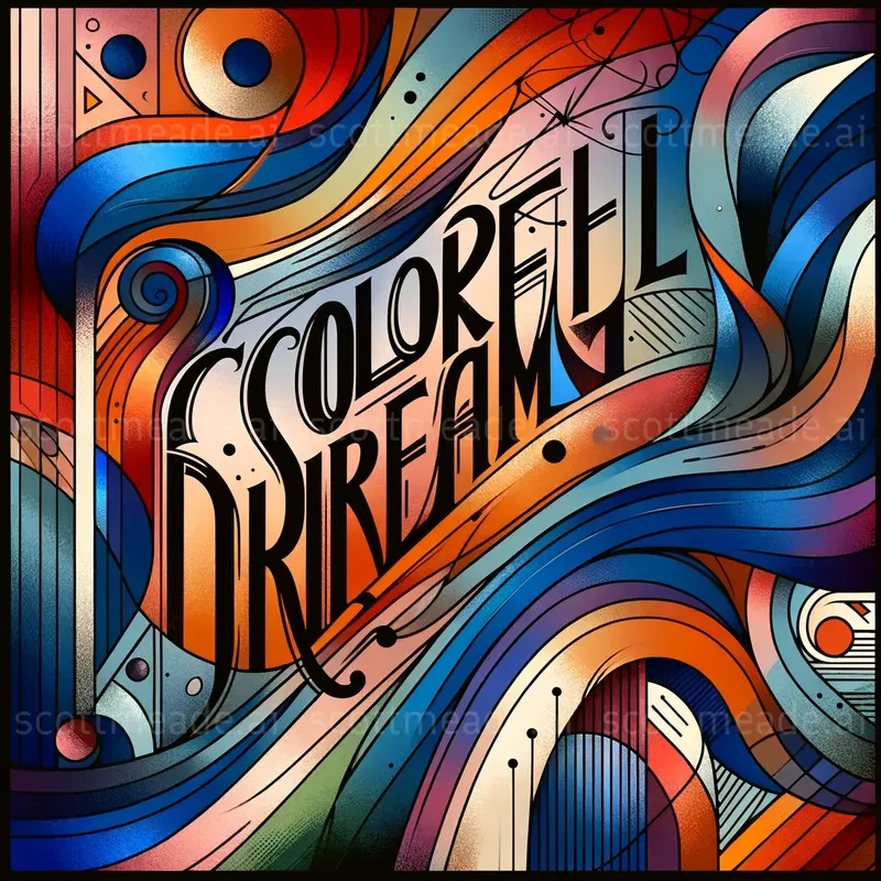 Abstract Text Art Designs DALL·E Prompt | PromptBase