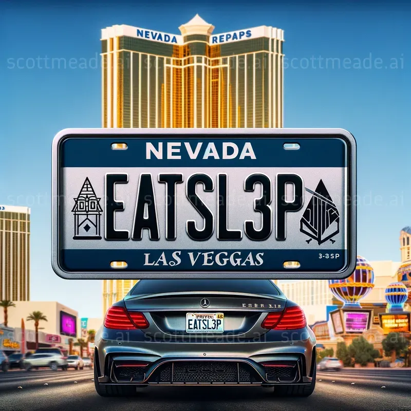 Custom Funny License Plates DALL·E Prompt | PromptBase