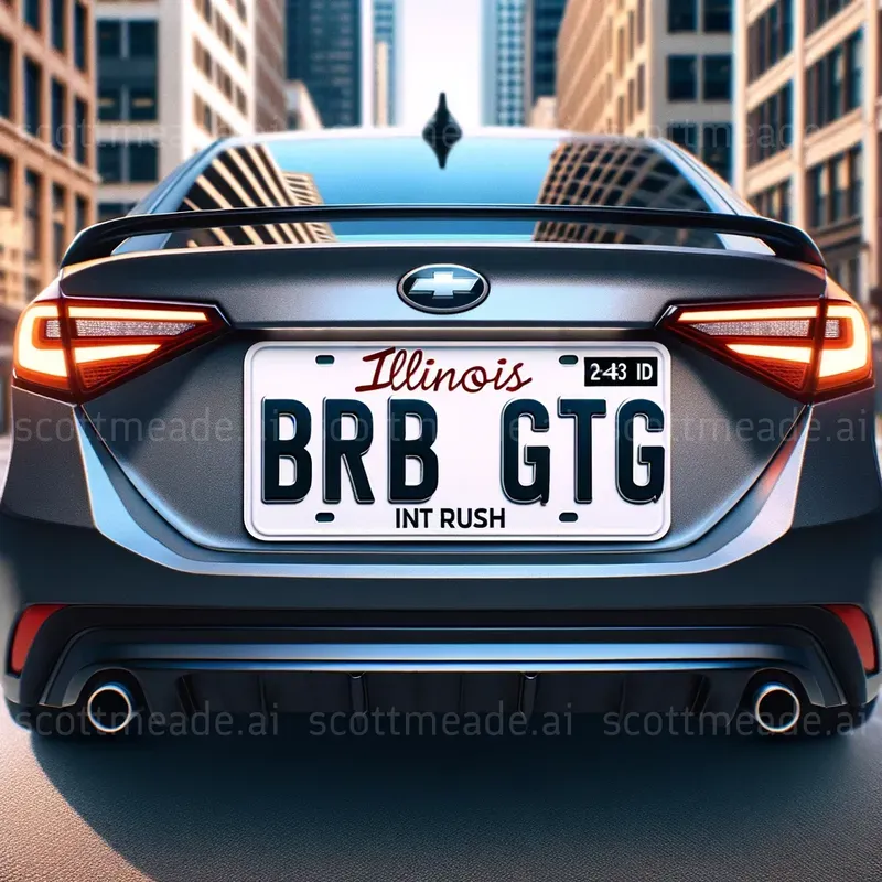 Custom Funny License Plates DALL·E Prompt | PromptBase