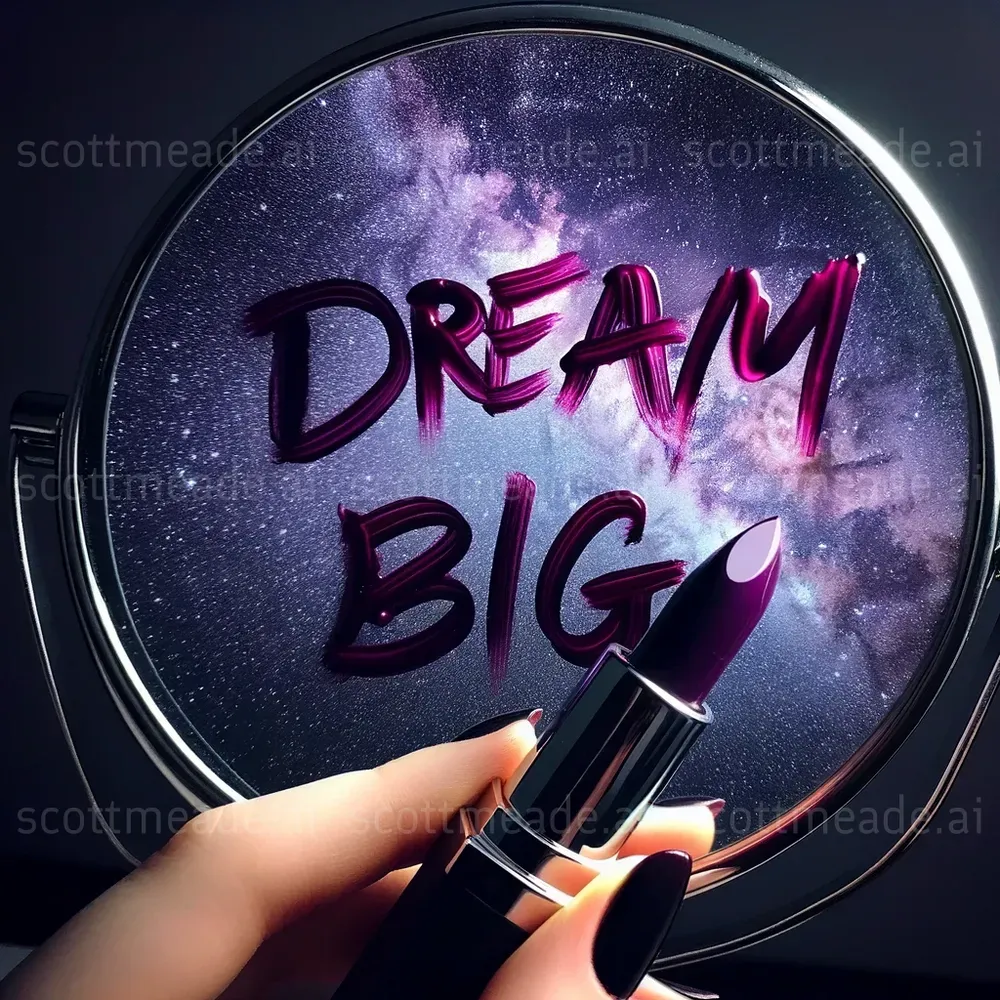 Lipstick Messages On Mirrors DALL·E Prompt | PromptBase