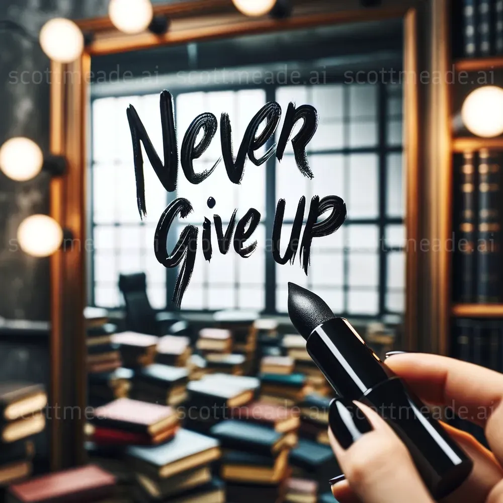 Lipstick Messages On Mirrors DALL·E Prompt | PromptBase
