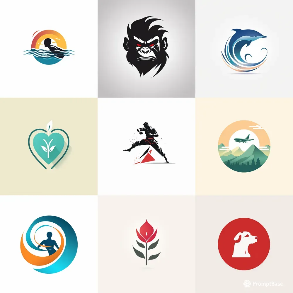 Professional Simple Logos Midjourney Prompt | PromptBase