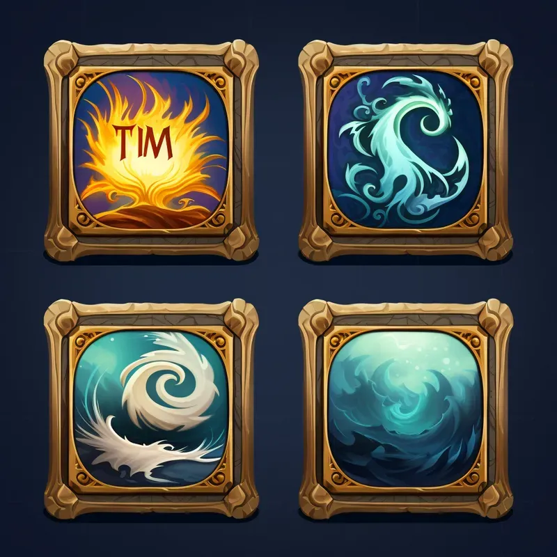 Spells And Attack Icons For Mmorpg Games Midjourney Prompt | PromptBase