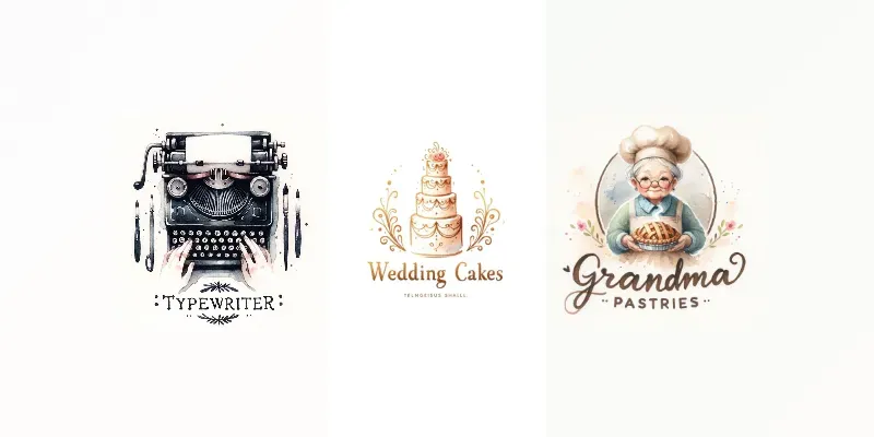 Watercolor Logos AI Prompt Bundle | PromptBase