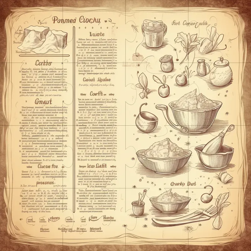 Old Recipe Paper Designs Midjourney Prompt | PromptBase