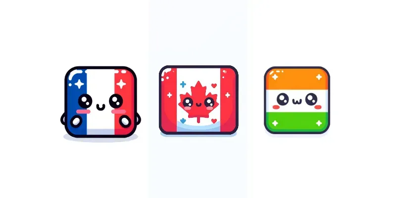 Cute Kawaii Flags DALL·E Prompt | PromptBase