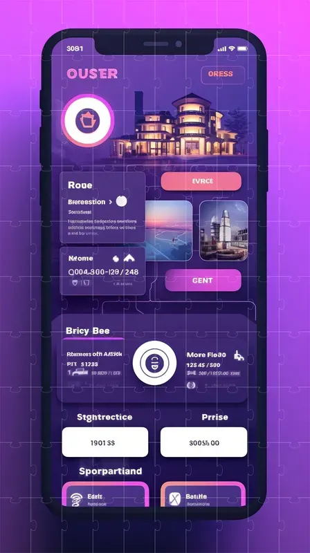 Dark Futuristic Phone App Ui Inspiration Midjourney Prompt | PromptBase